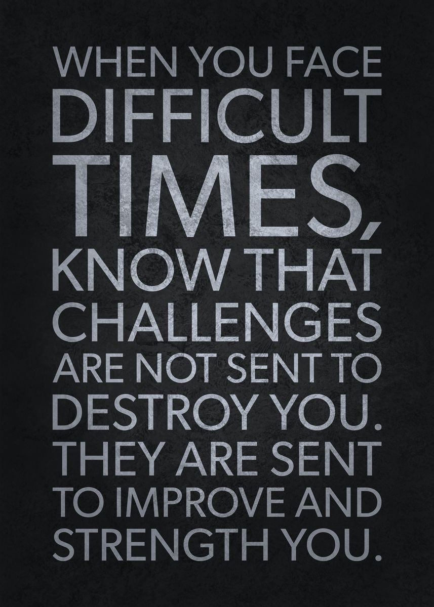 'Difficult Times' Poster, picture, metal print, paint by CHAN | Displate