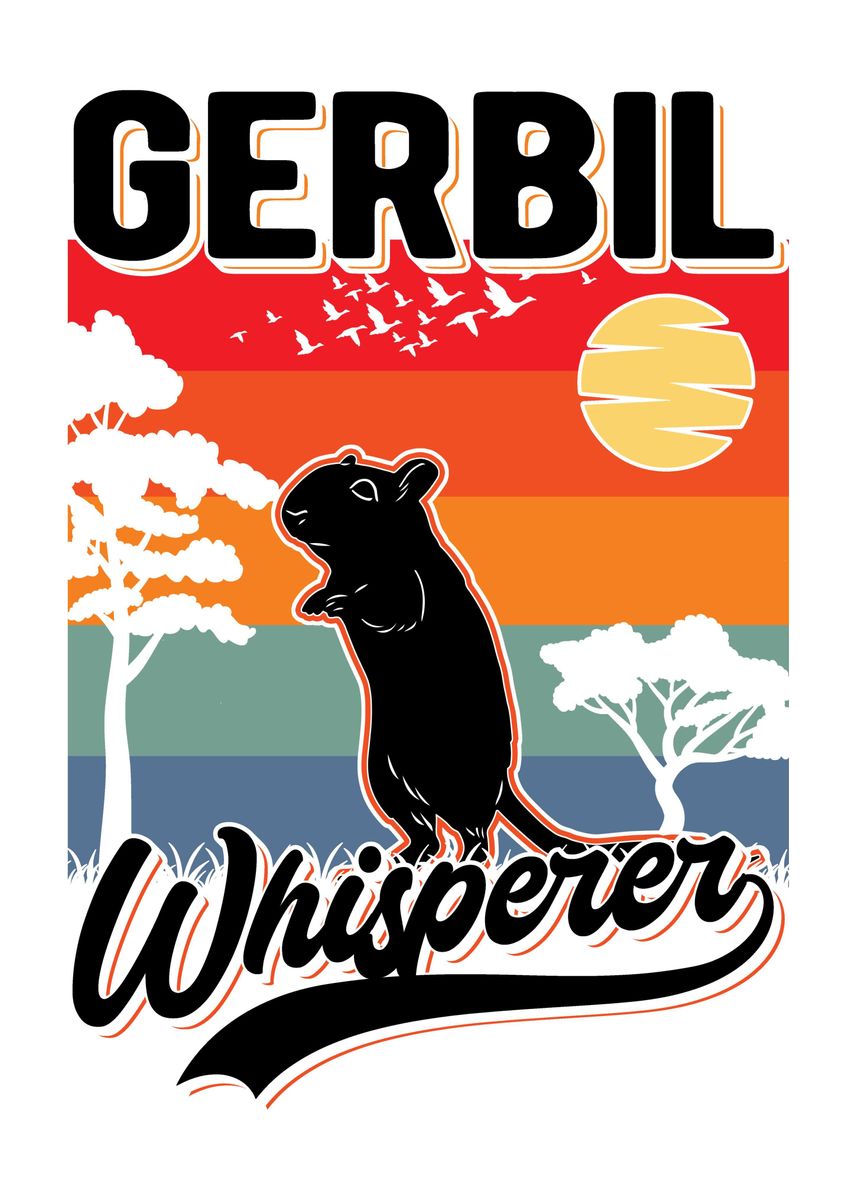 'Gerbil Racing rat' Poster by FavoritePlates | Displate