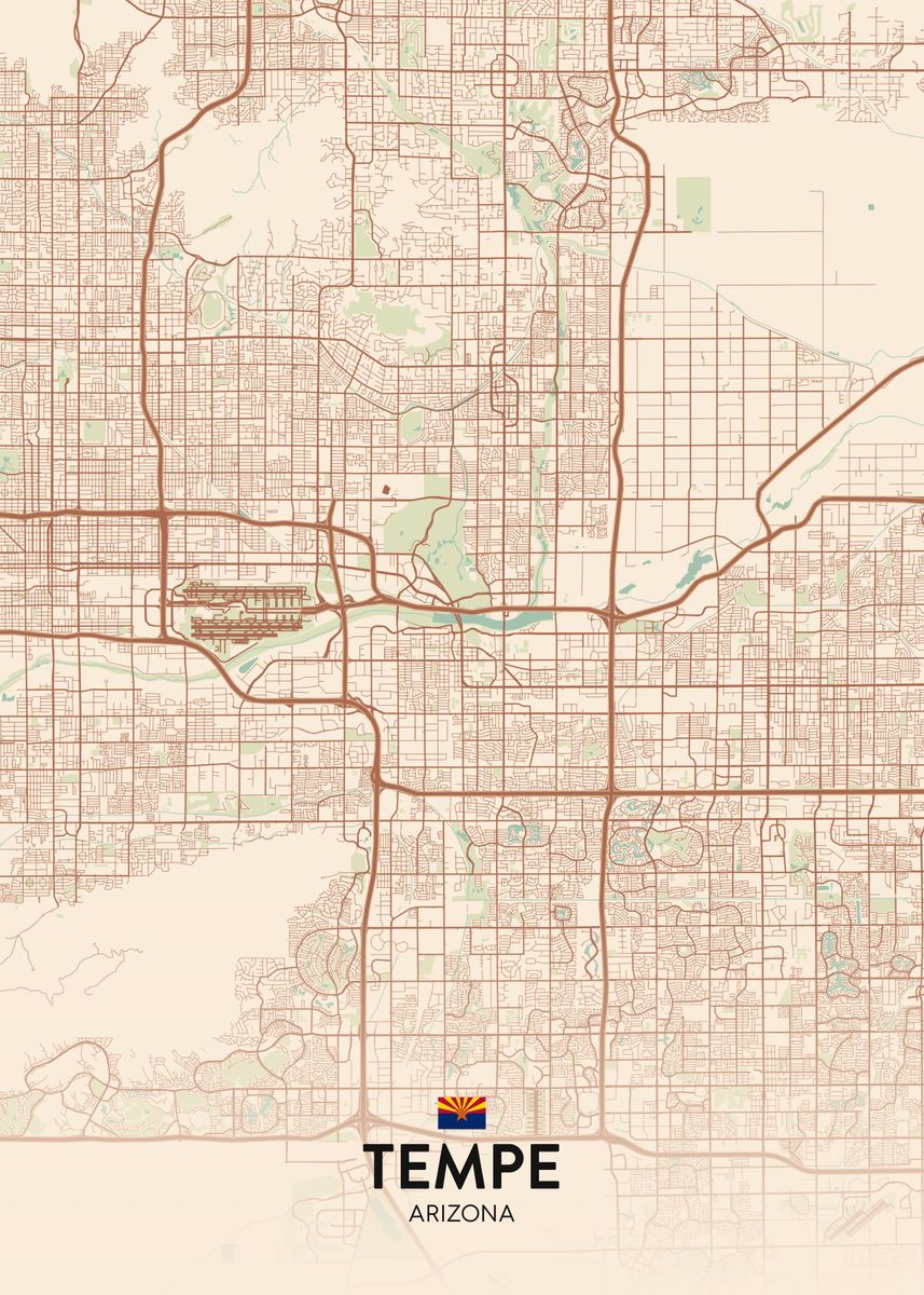 'Tempe AZ' Poster by IMR Designs | Displate