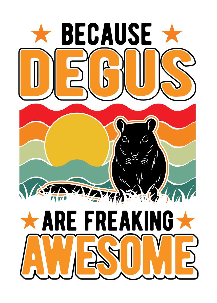 'Degu Keeper' Poster, picture, metal print, paint by FavoritePlates ...