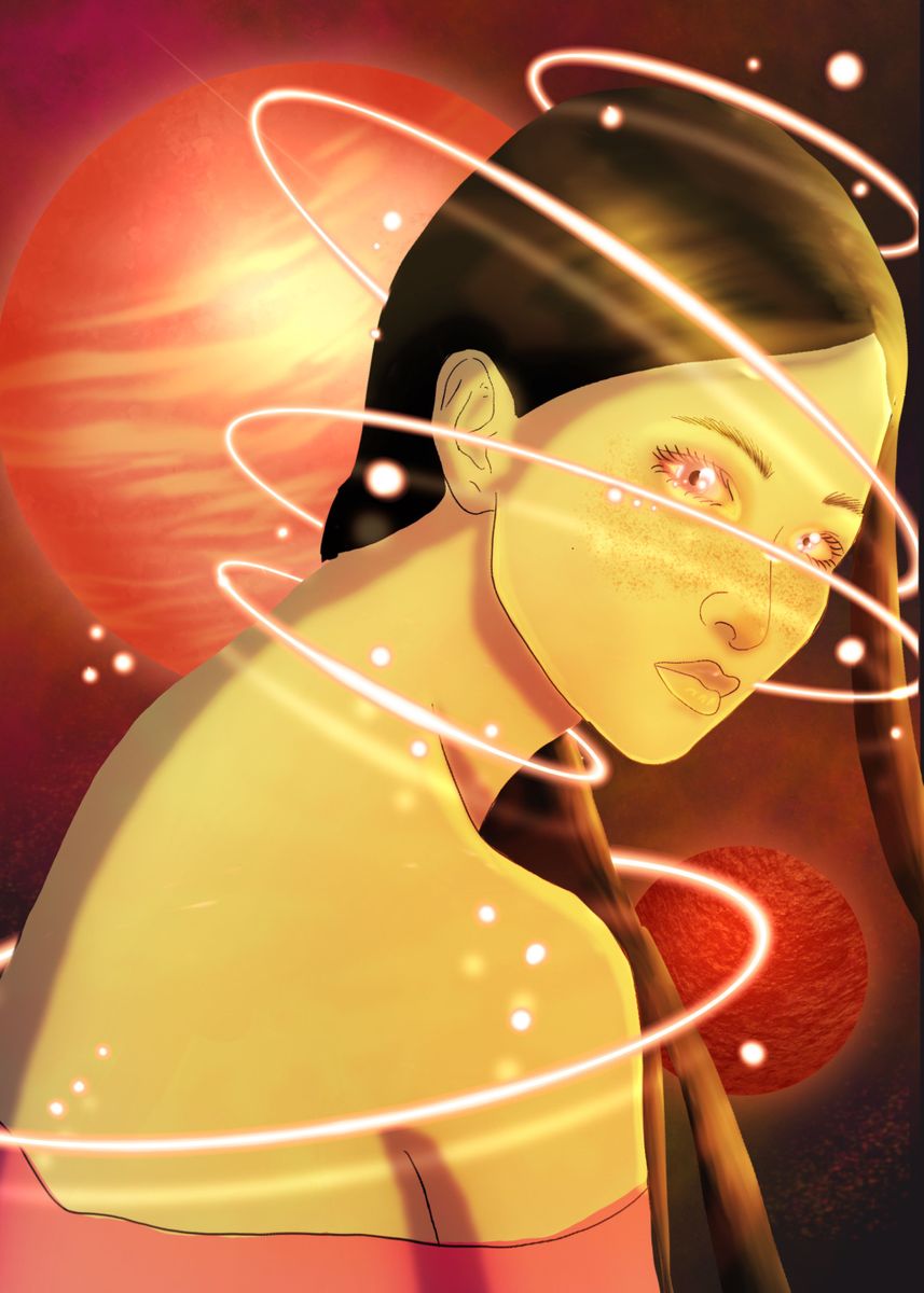 'Spaced out' Poster by Julia Ablle | Displate