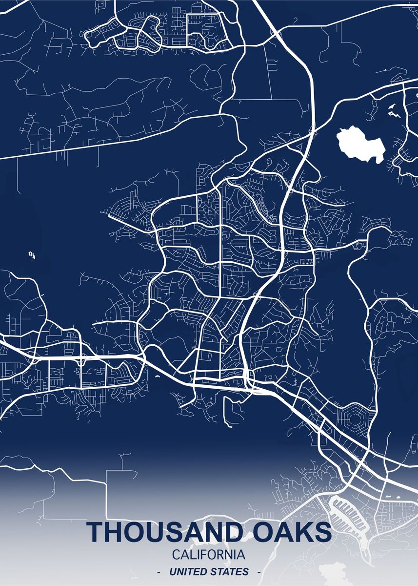 'Thousand Oaks California' Poster by sinnois | Displate