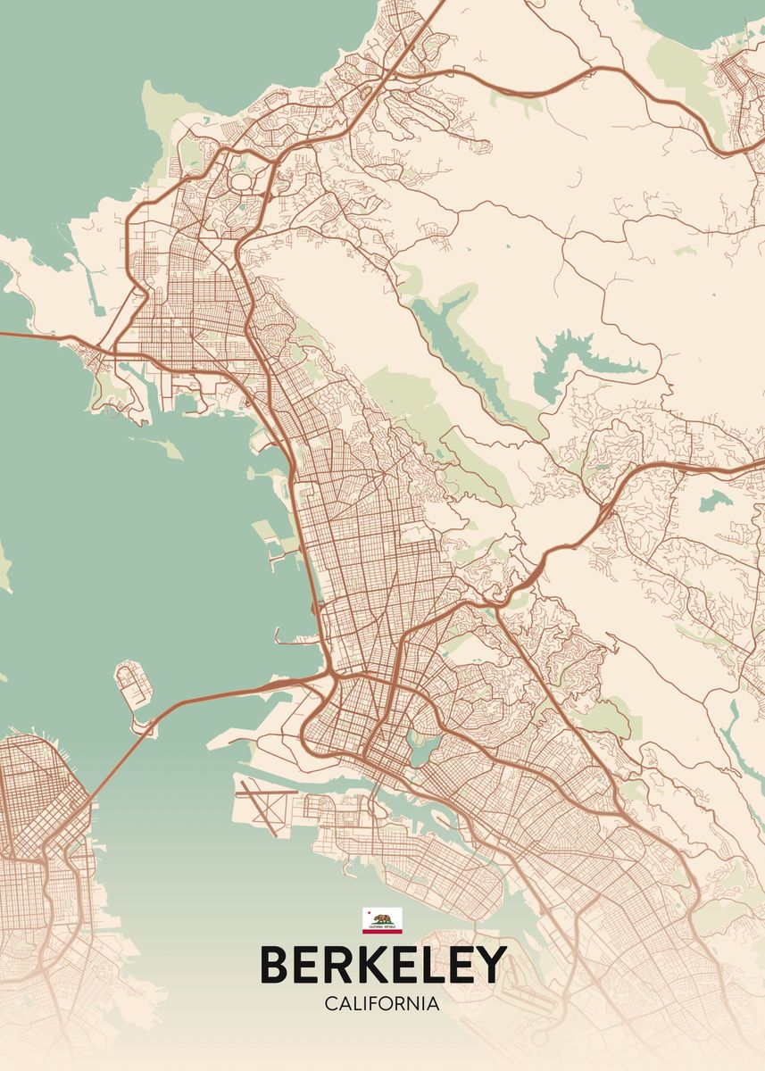 'Berkeley CA' Poster by IMR Designs | Displate