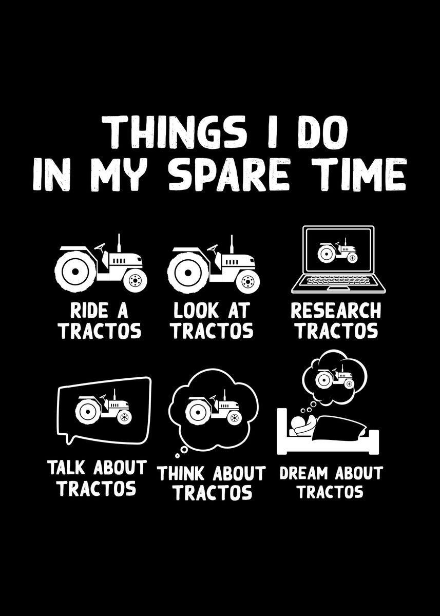 'Tractor Farmer Tractors' Poster by professionaldesigns | Displate