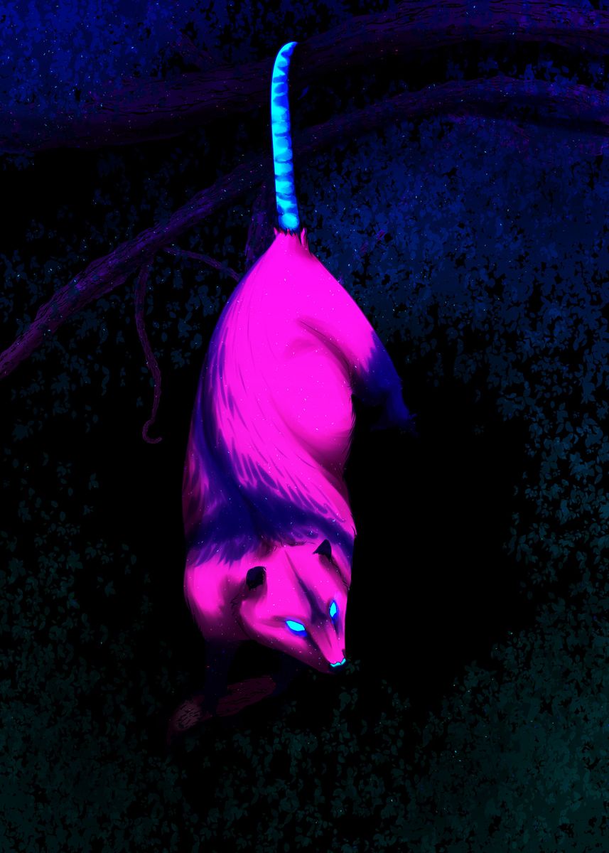 'Retro Opossum' Poster by VPST | Displate