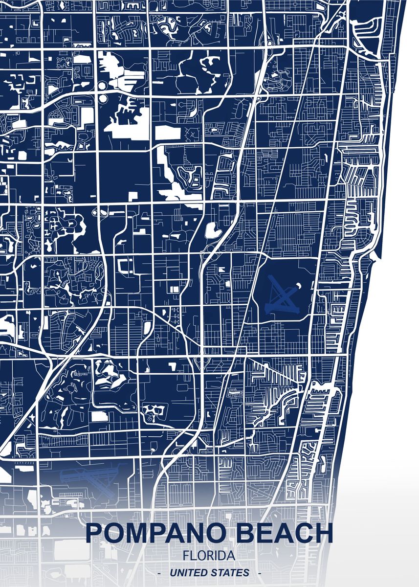 'Pompano Beach Florida ' Poster by sinnois | Displate