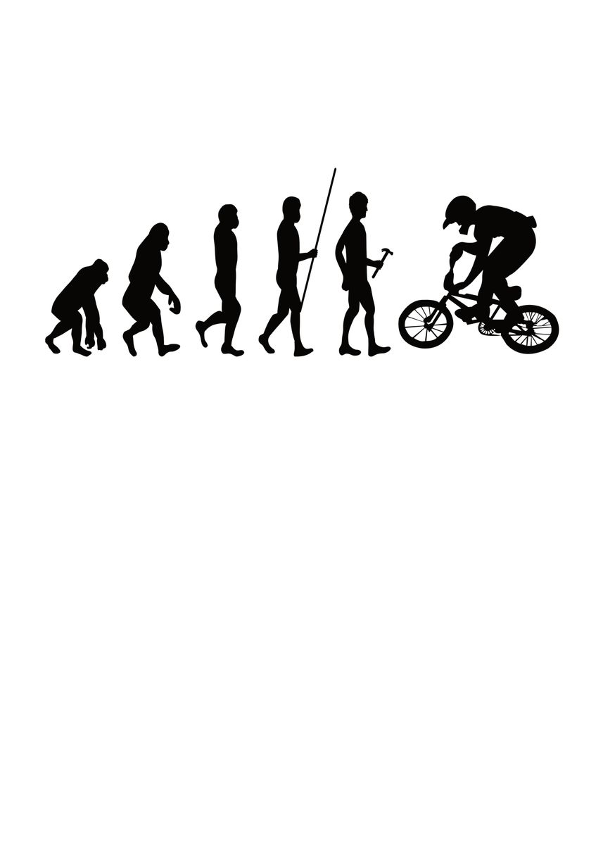 'BMX Evolution' Poster by ZS C O M M E R C E | Displate