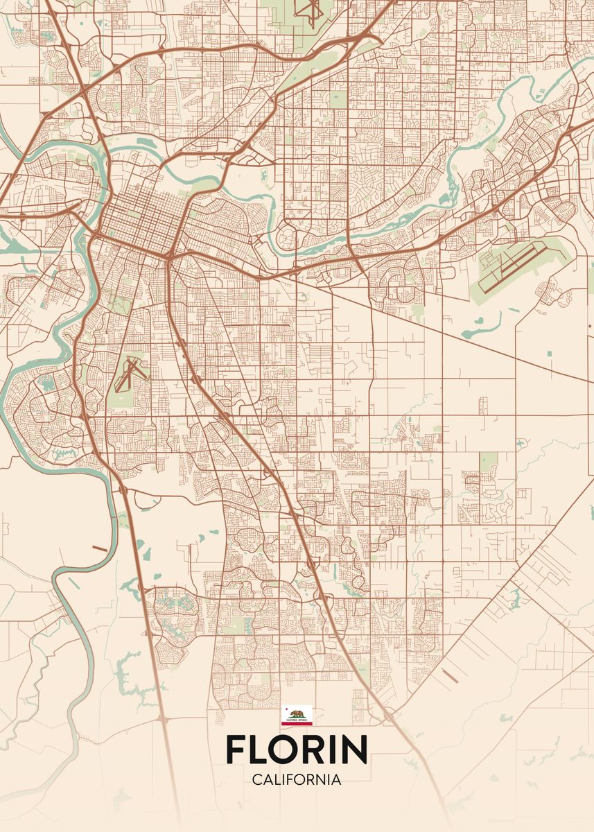 'Florin CA' Poster by IMR Designs | Displate