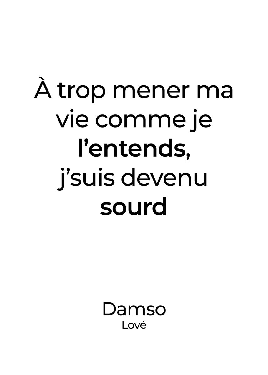 'Damso Poster' Poster, picture, metal print, paint by Jimmy Punchline ...