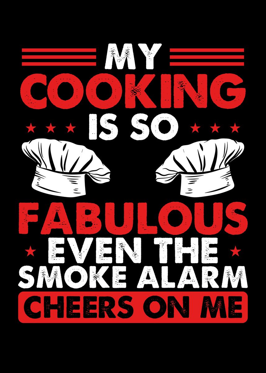 'Smoke alarm cheers on me' Poster by BeMi | Displate