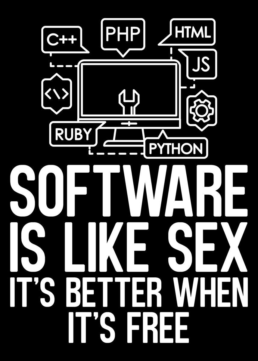 'Programmer Software' Poster by CrazySquirrel | Displate