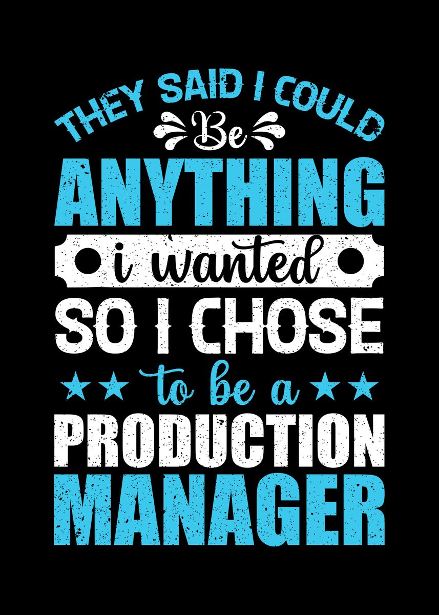 'Production Manager' Poster, picture, metal print, paint by Lukes Pixel ...