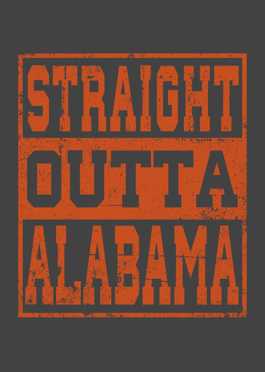 'Alabama Vintage' Poster by schmugo | Displate