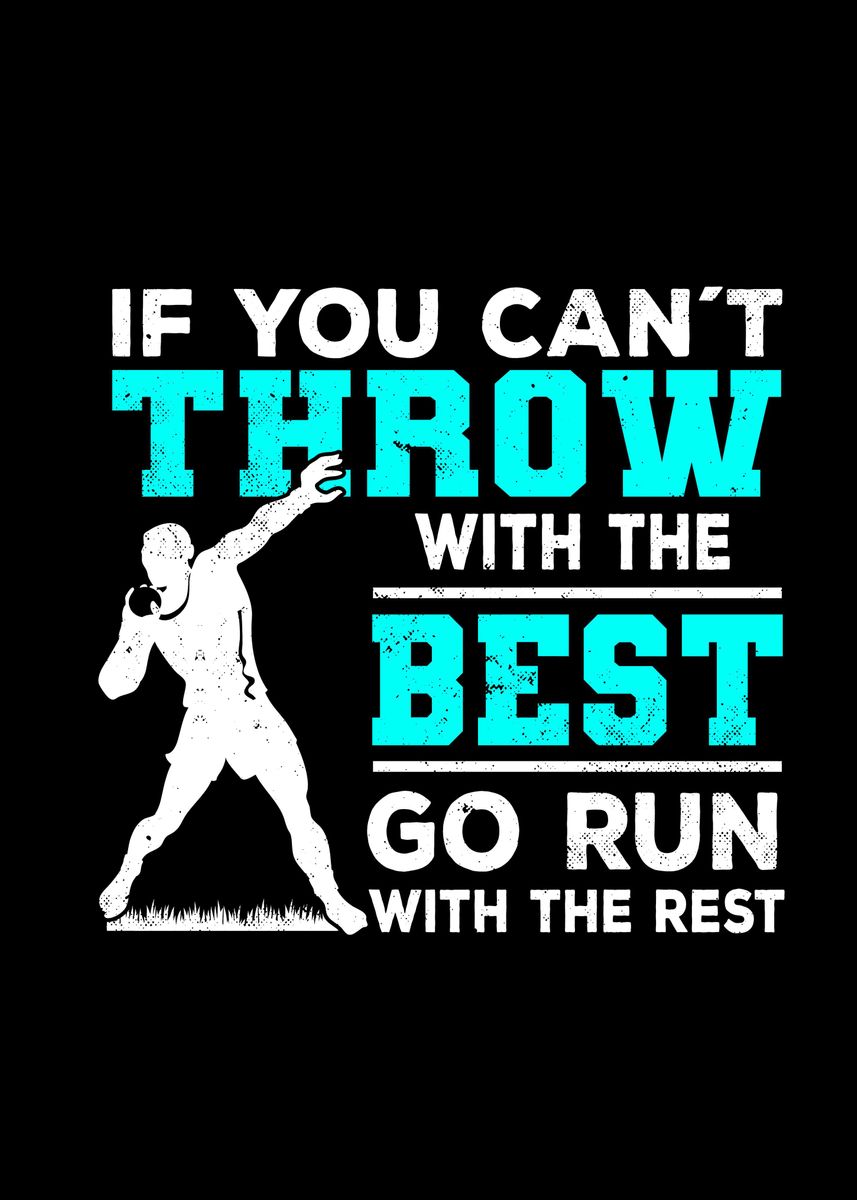 'Funny Shot Put Saying Gift' Poster by TW Design | Displate