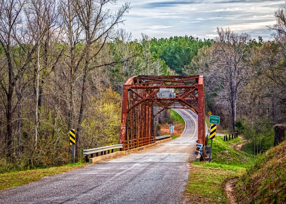 'Stevens Creek Bridge' Poster by Gestalt Imagery | Displate