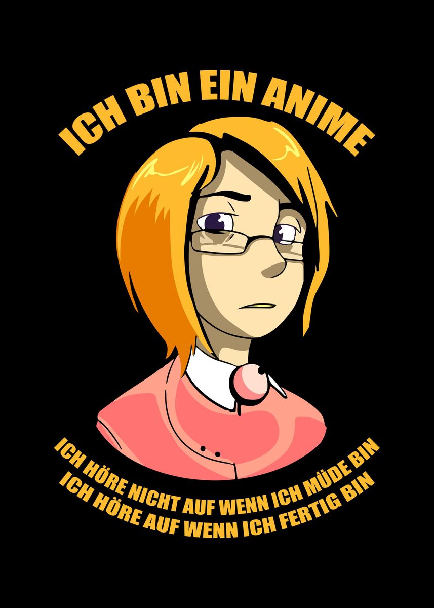 'German Anime' Poster by Sebastian Wünsche | Displate