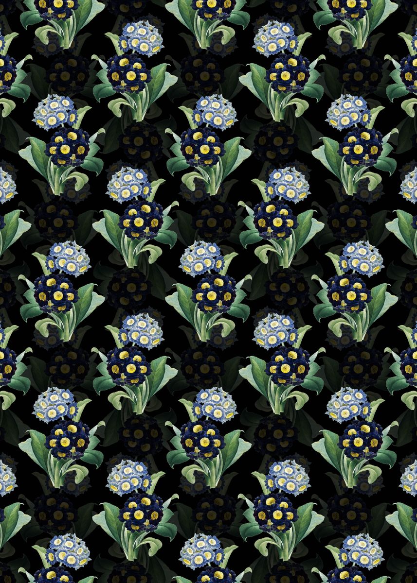 'Mountain Cowslip Pattern' Poster, picture, metal print, paint by Holy ...