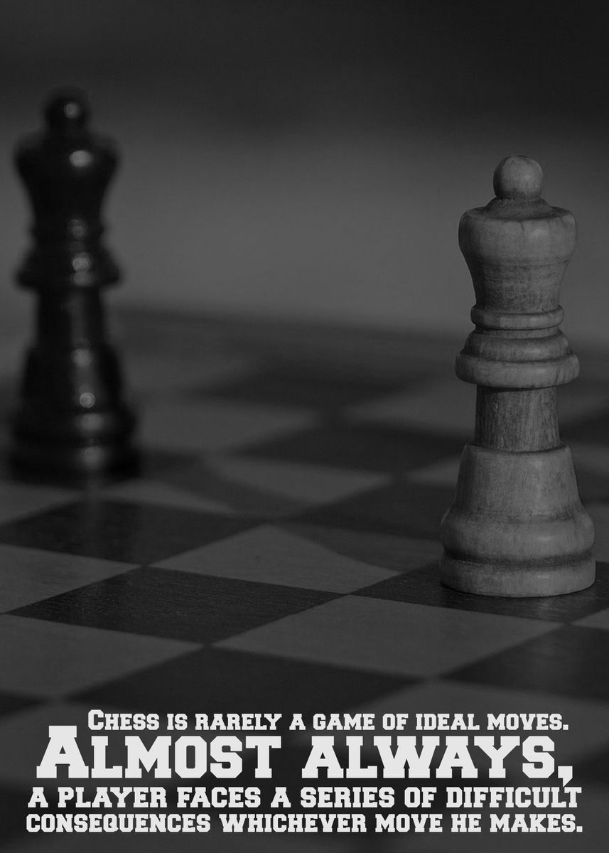 'Chess is rarely a game ' Poster by valkry art | Displate