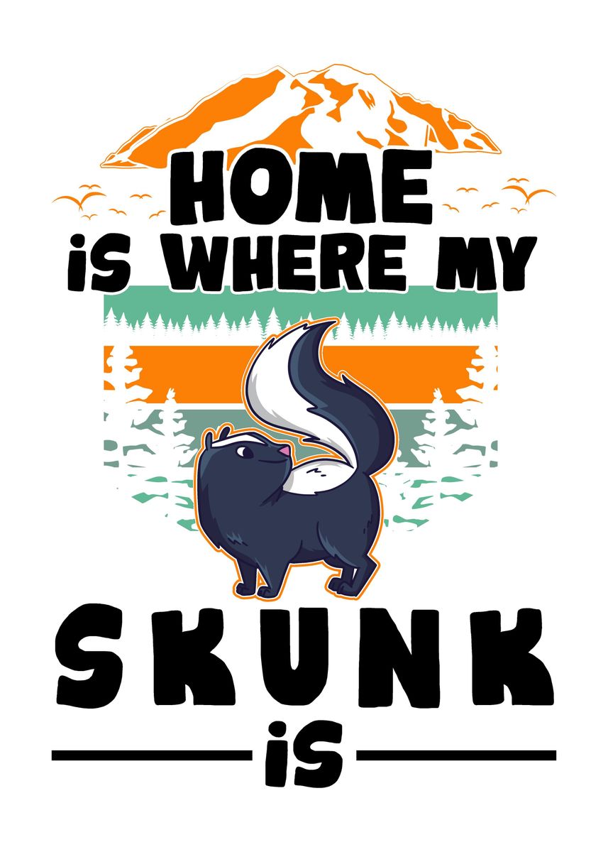 'Skunk Lover' Poster by FavoritePlates | Displate