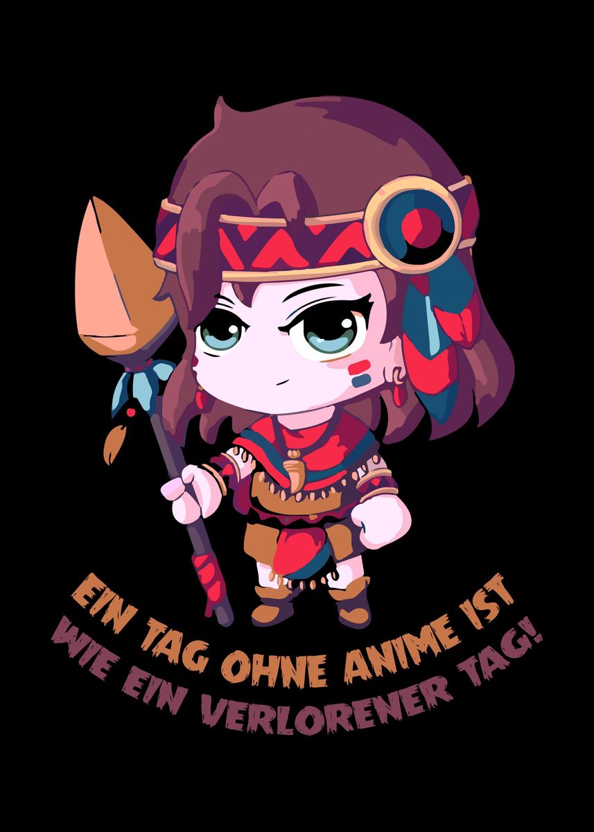 'German Anime' Poster by Sebastian Wünsche | Displate