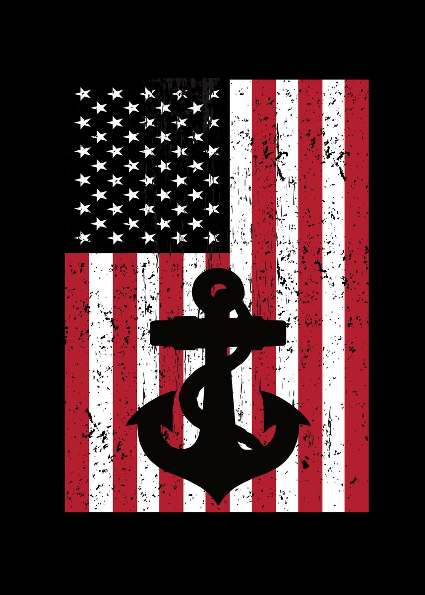 'Anchor Sailing' Poster by Steven Zimmer | Displate