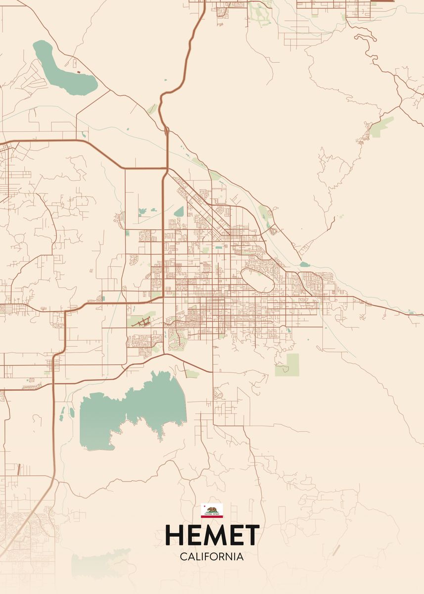 'Hemet CA' Poster by IMR Designs | Displate