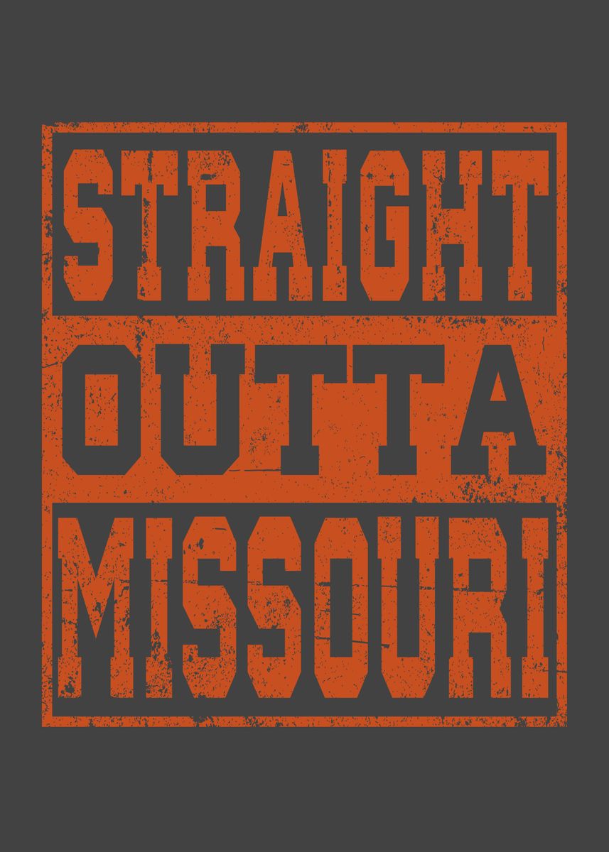 'Missouri Vintage' Poster, picture, metal print, paint by schmugo ...