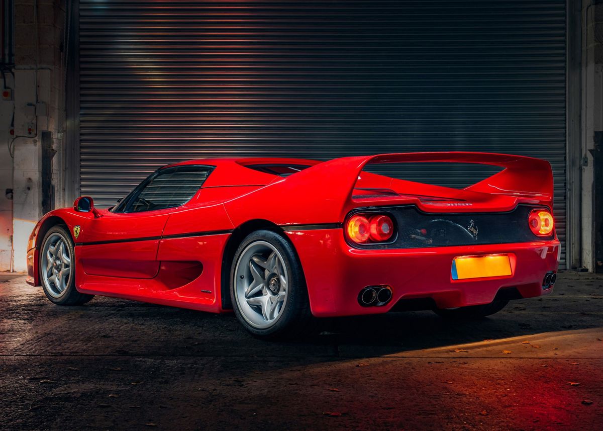 'Ferrari F50 1997 sport car' Poster by WorldTravel Displate Art | Displate