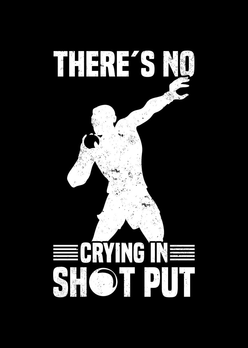 'Shot Put Athlet Gift Ideas' Poster, picture, metal print, paint by TW ...