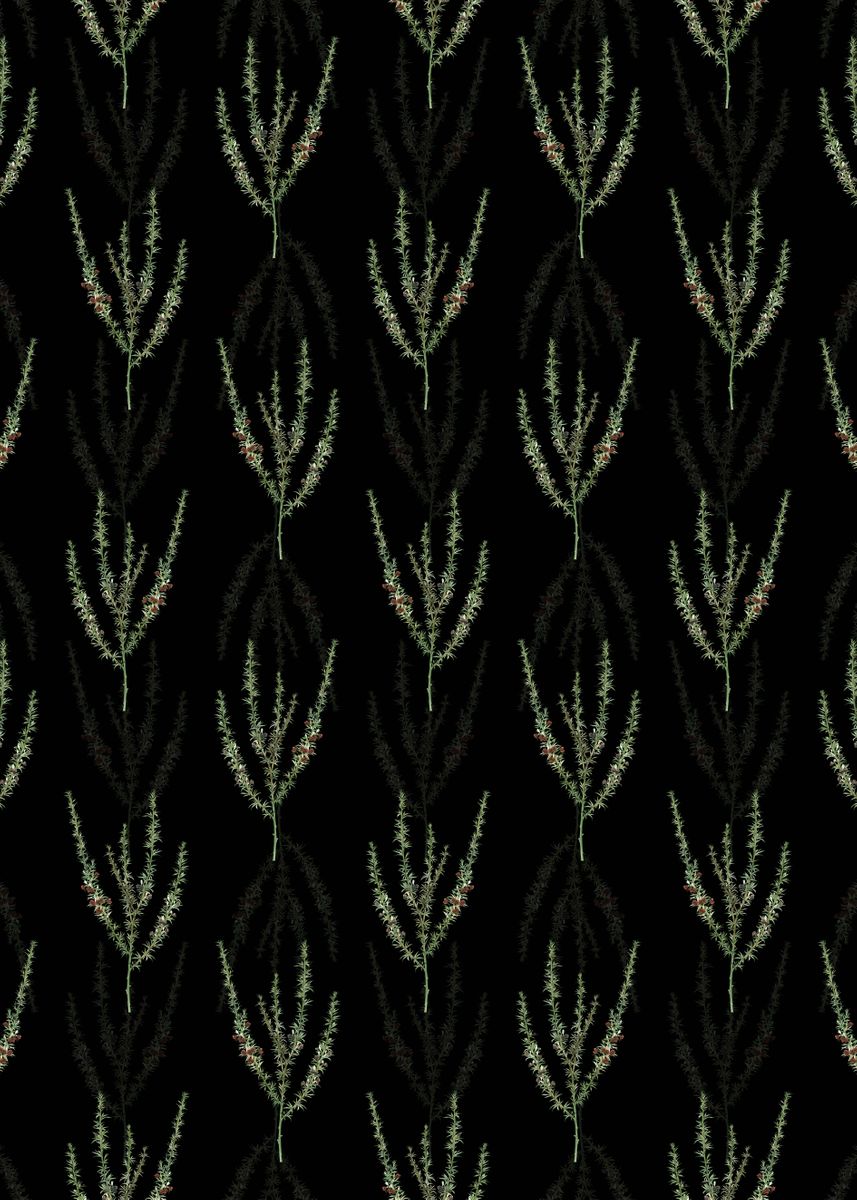 'Tortoise Berry Pattern' Poster by Holy Rock Design | Displate