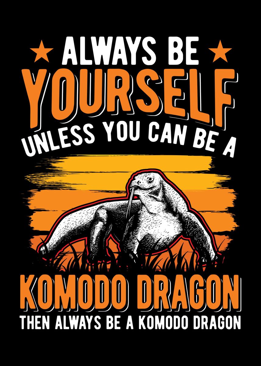 'Komodo Dragon' Poster, picture, metal print, paint by FavoritePlates ...