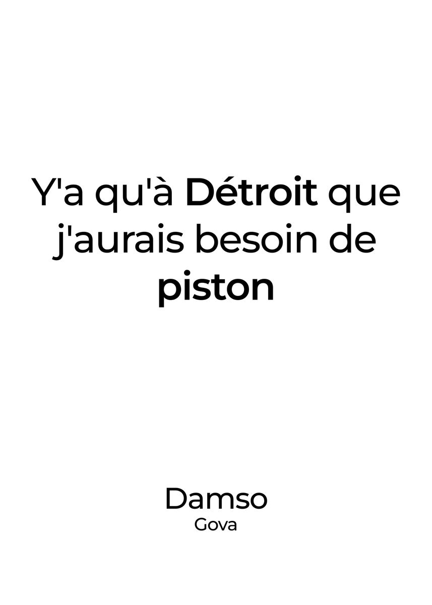 'Damso Poster' Poster by Jimmy Punchline | Displate