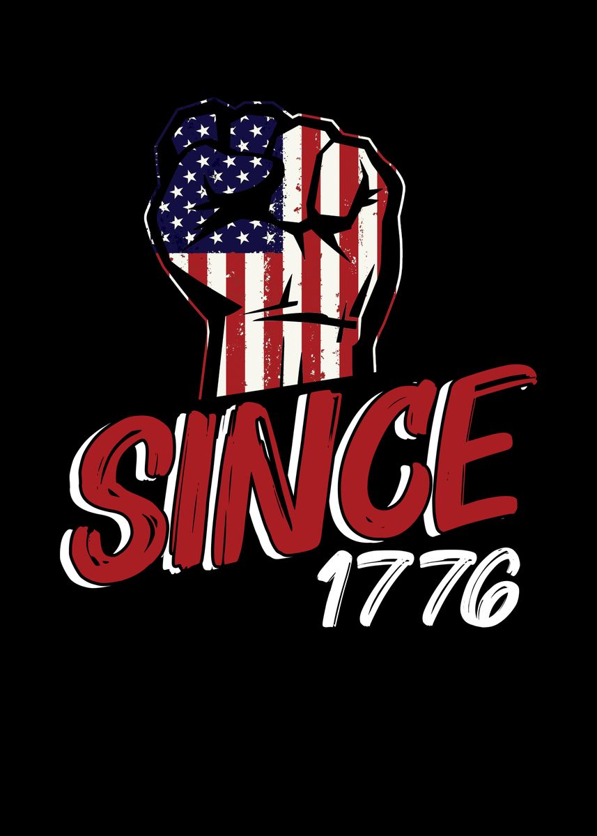 'America Hand since 1776' Poster by BeMi | Displate