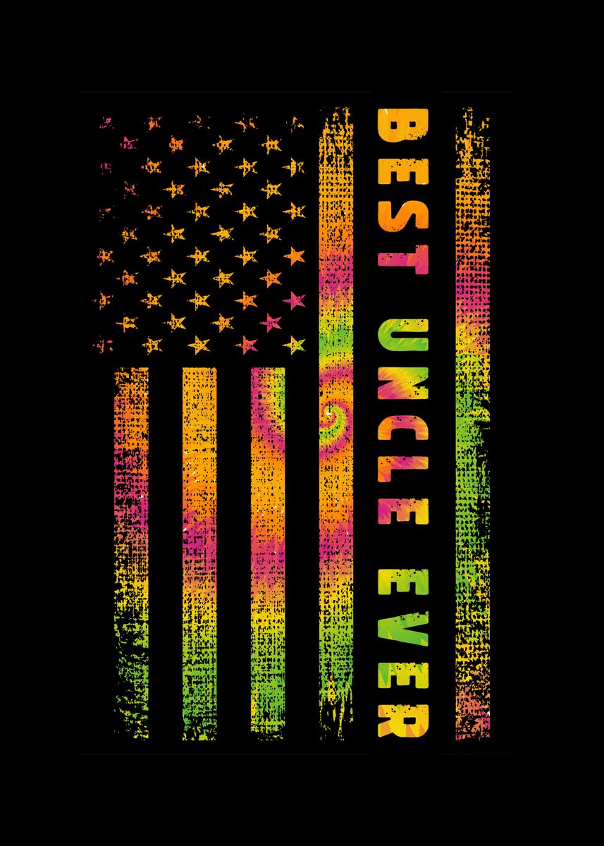 'Best Uncle ever' Poster, picture, metal print, paint by schmugo | Displate