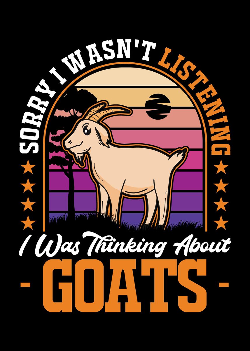 'Goat Farmer Goatherd' Poster by FavoritePlates | Displate