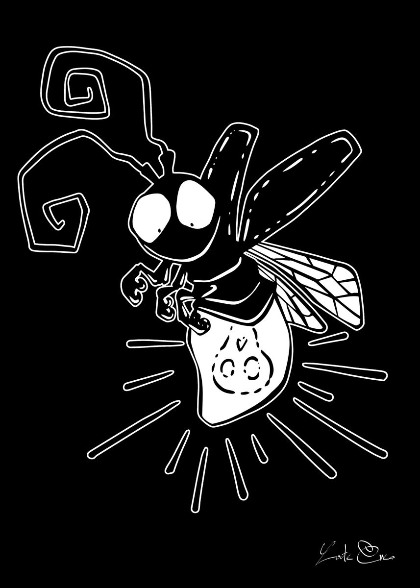 'Creepy dragonfly' Poster by LouteCrea | Displate