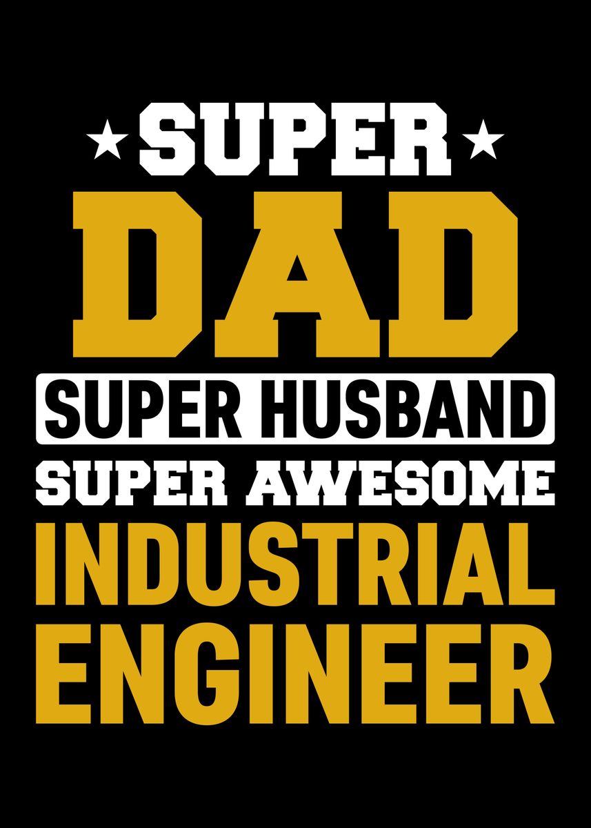 'Super Industrial Engineer' Poster by Lukes Pixel Studio | Displate