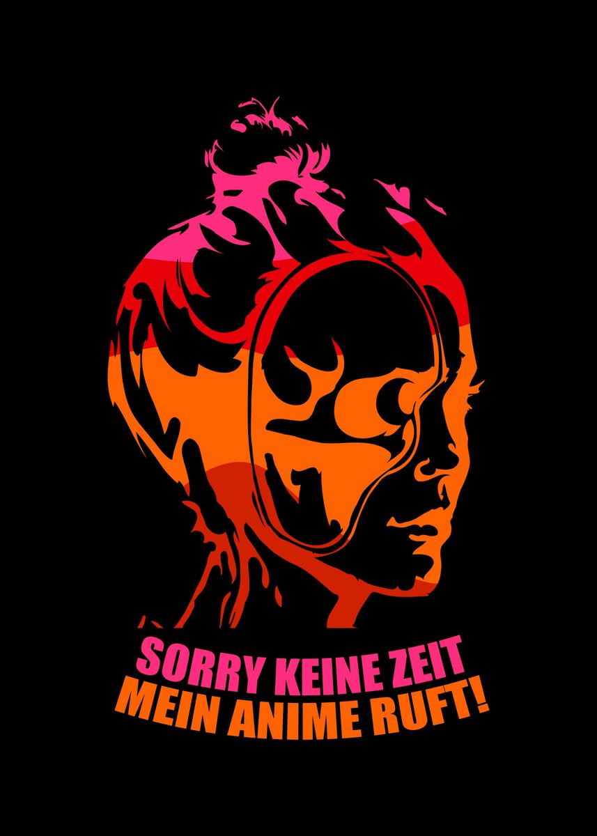 'German Anime' Poster, picture, metal print, paint by Sebastian Wünsche ...