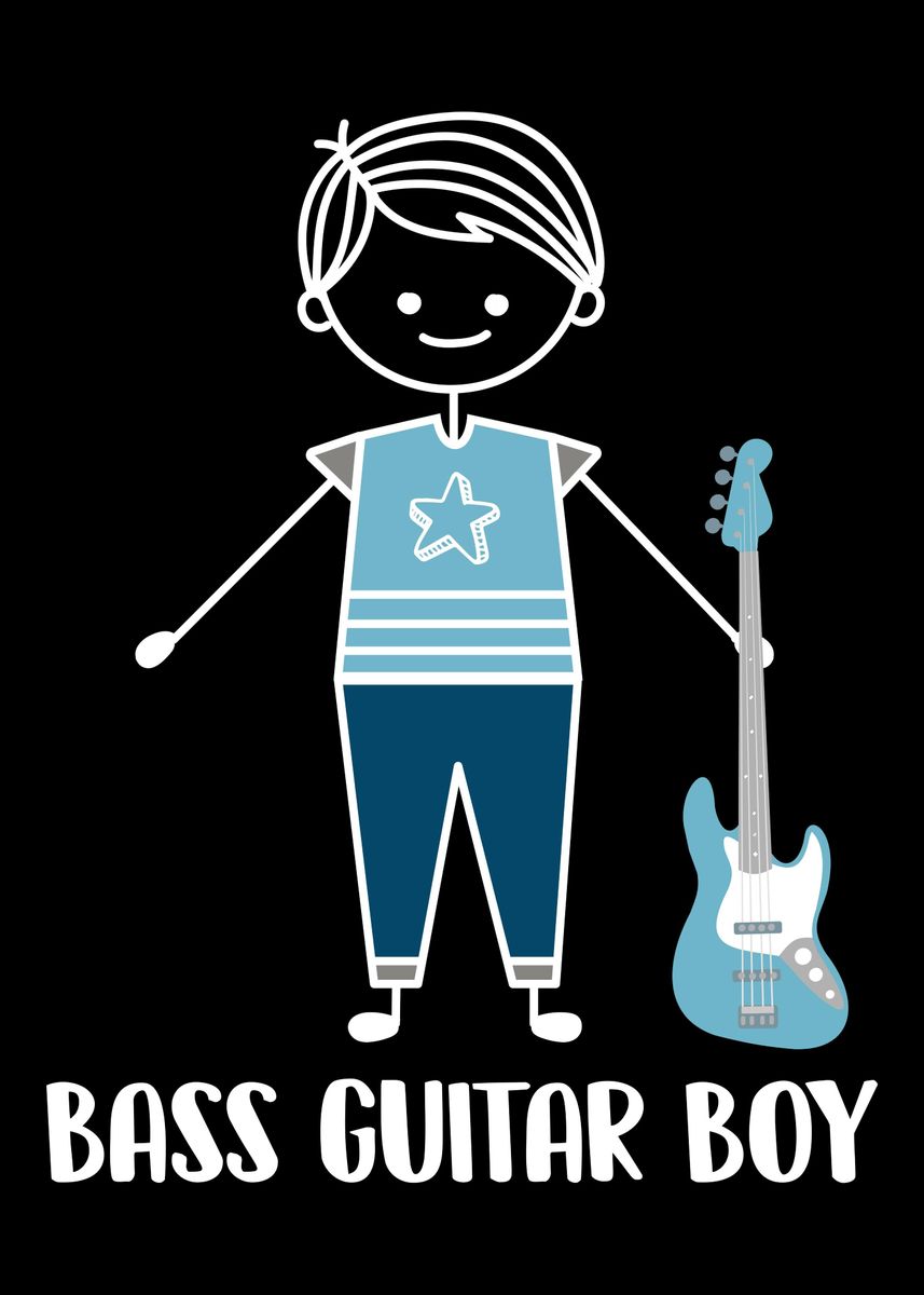 'Bass Guitar Bassist Bass' Poster by CrazySquirrel | Displate