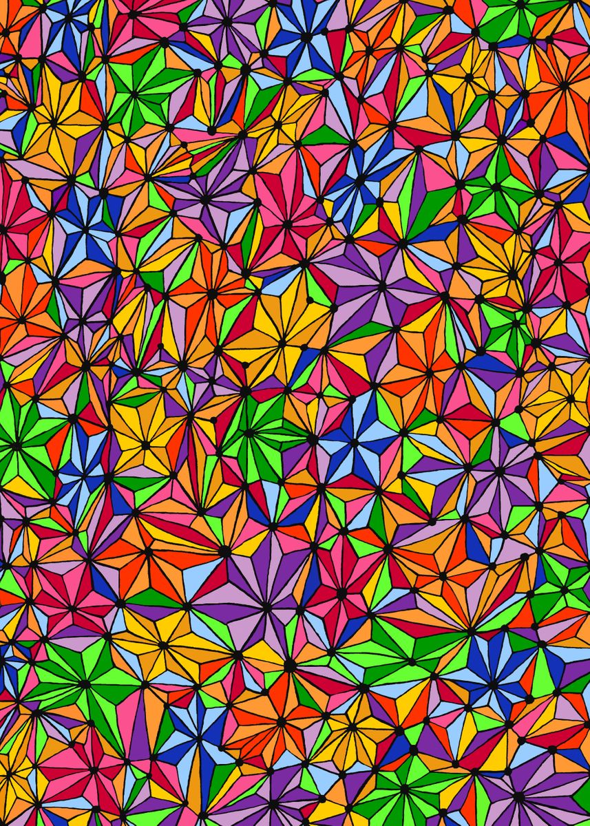 'Star Colors' Poster, picture, metal print, paint by Marilyn Lowe ...