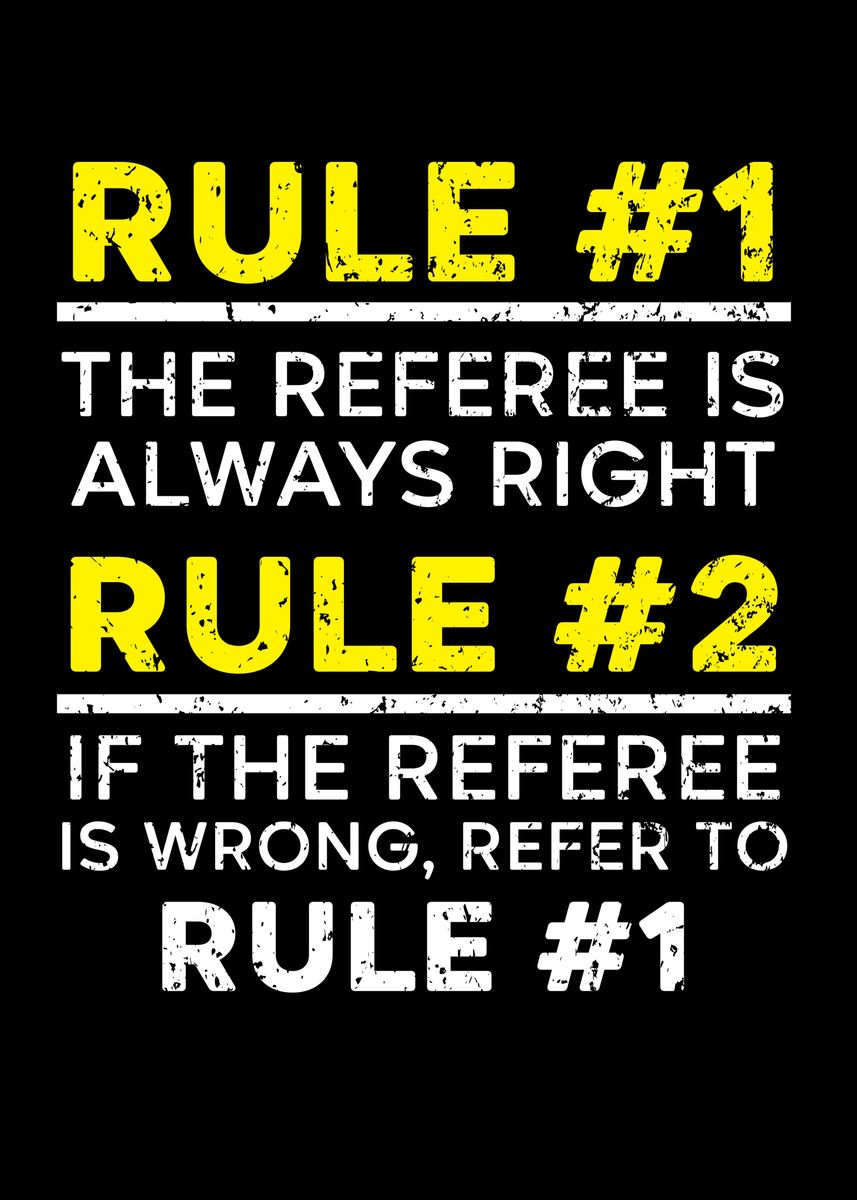 'Proud Referee' Poster by NAO | Displate