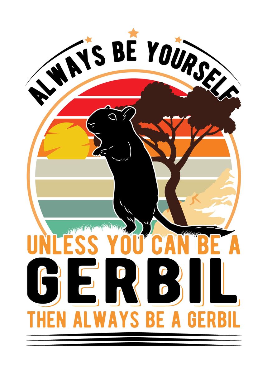 'Gerbil Racing rat' Poster by FavoritePlates | Displate