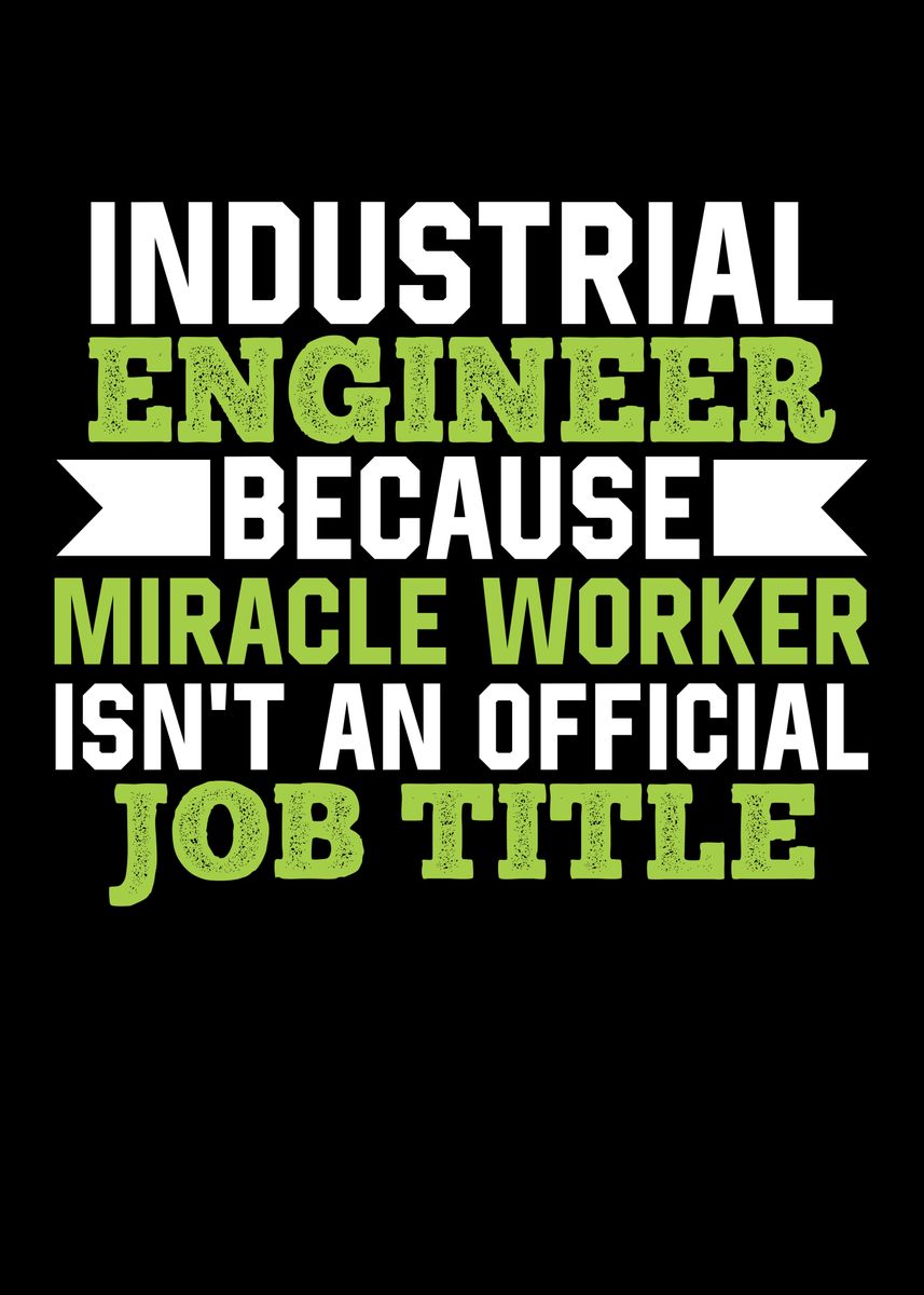 'Industrial Engineer' Poster by Lukes Pixel Studio | Displate