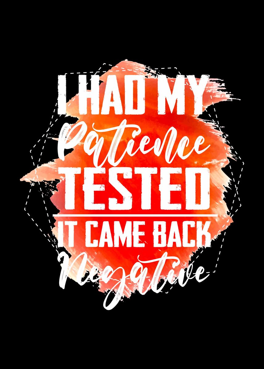 'Low Patience' Poster, picture, metal print, paint by ...