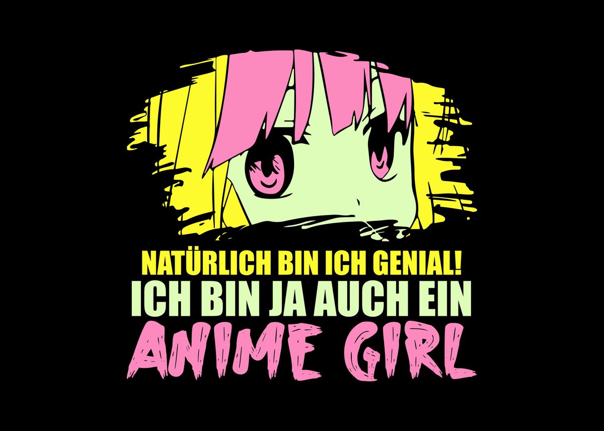 'German Anime' Poster by Sebastian Wünsche | Displate