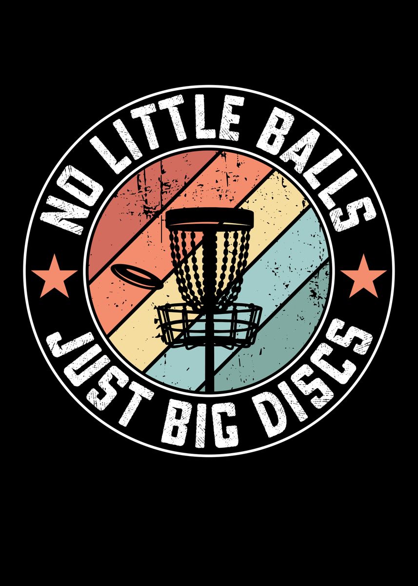 'Just Big Discs Funny Disc' Poster by Philip Anders | Displate