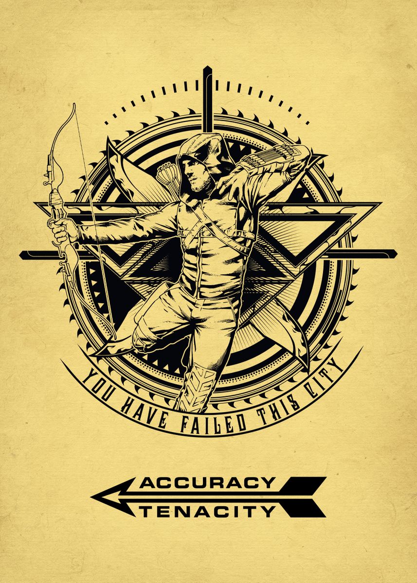 'Accurancy Tenacity' Poster, picture, metal print, paint by DC Comics ...
