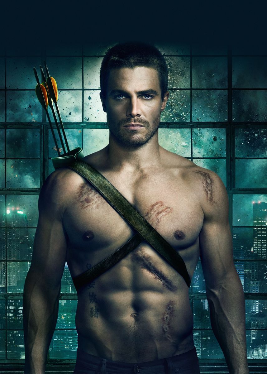 'The Arrow' Poster, picture, metal print, paint by DC Comics | Displate