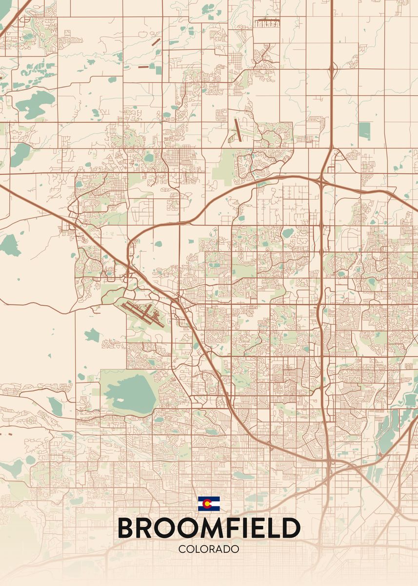 'Broomfield CO' Poster, picture, metal print, paint by IMR Designs ...