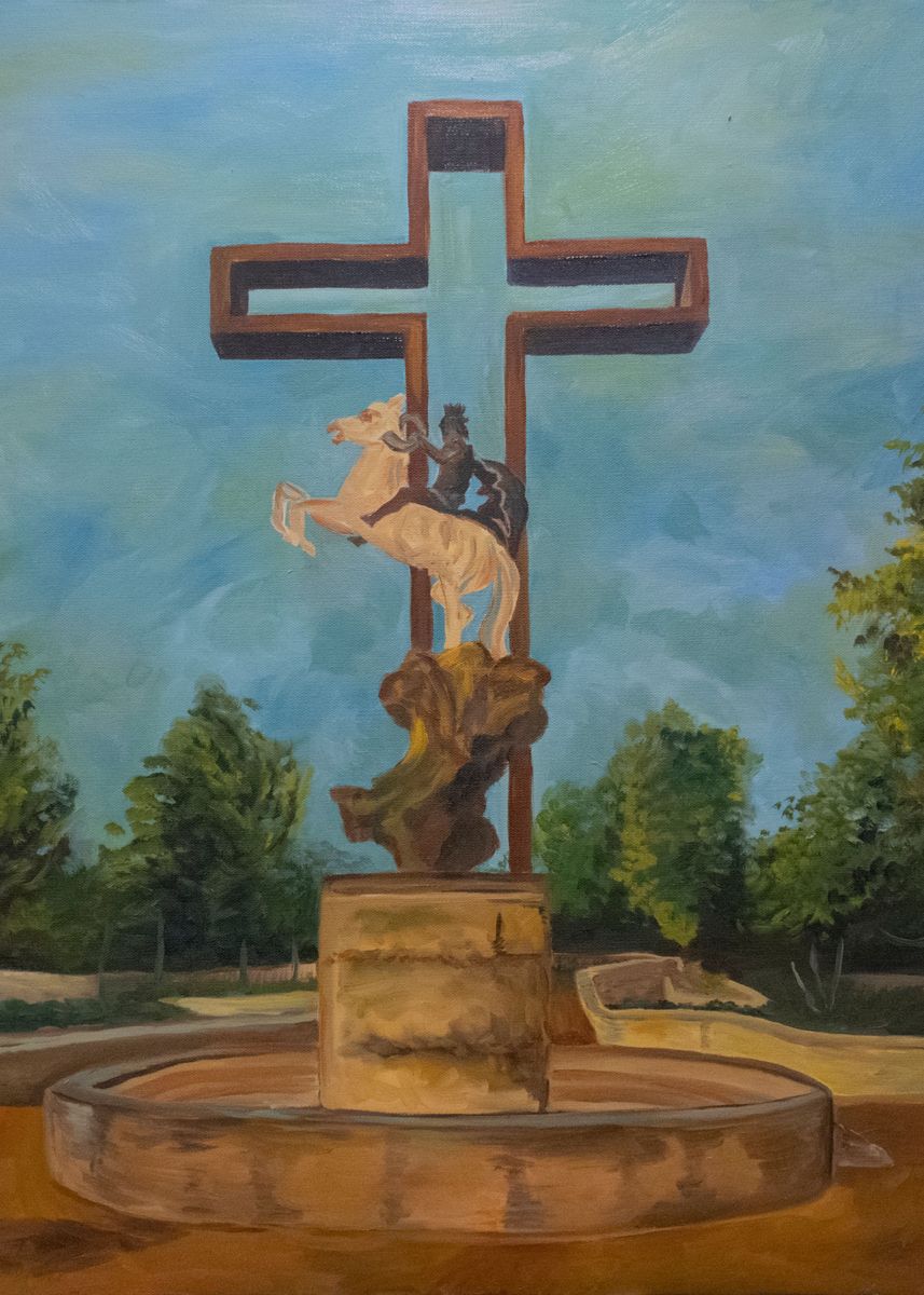 'Kerrville Cross' Poster, picture, metal print, paint by Chris Karr ...